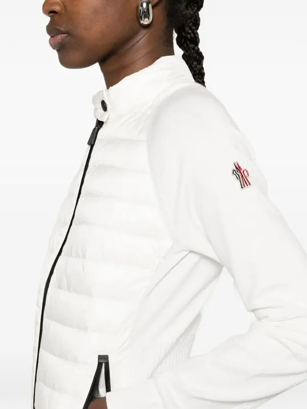 Moncler Padded Cardigan - White