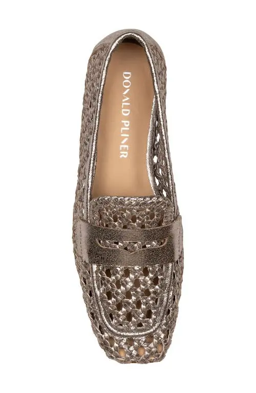 DONALD PLINER Naolin Penny Loafer - Pewter