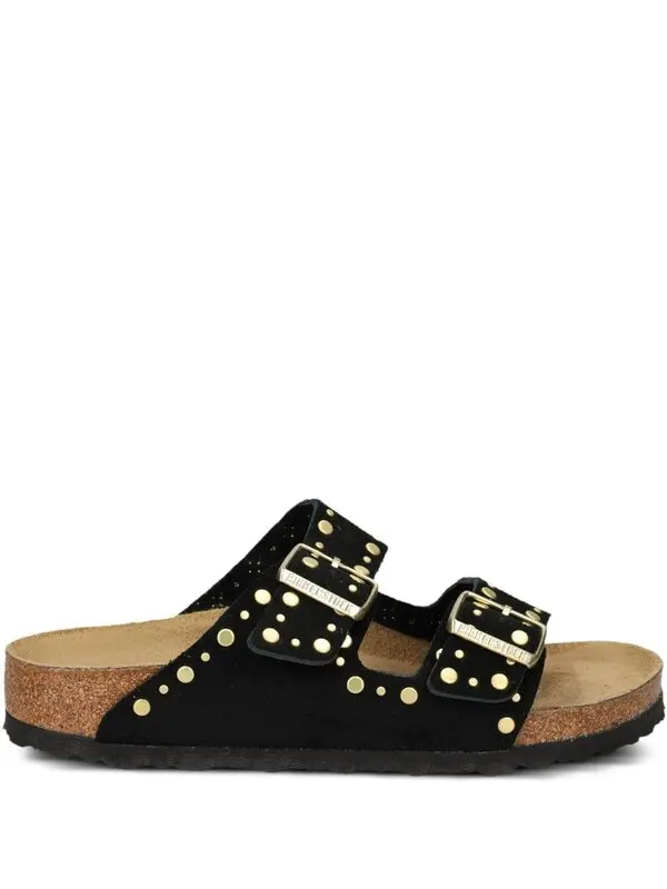 BIRKENSTOCK Arizona Slipper With Studs - Black
