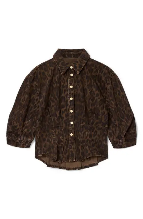 ALLSAINTS Nancy Bishop Sleeve Denim Top