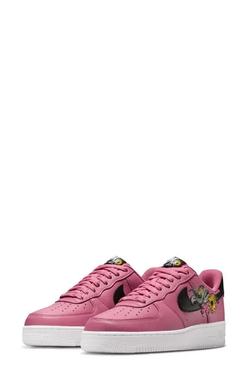 Nike Air Force 1 '07 Premium Basketball Sneaker - Peony/black/gold/white