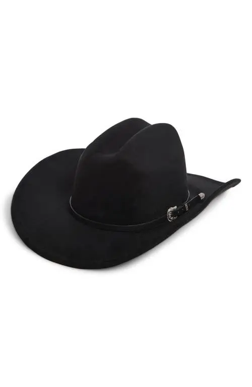 Treasure & Bond Baby Buckle Western Cowboy Hat - Black