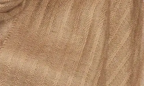 Nordstrom Striped Silk & Cashmere Scarf - Tan