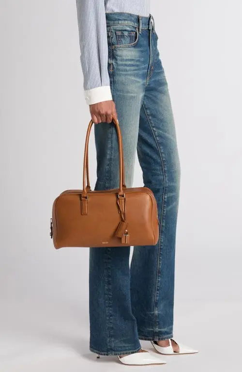 TOM FORD Small Leather Bowling Bag