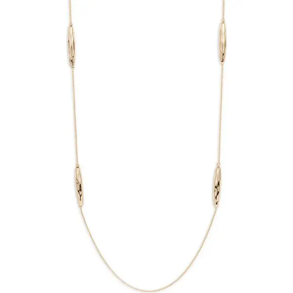 Nordstrom Molten Bead Station Necklace - Gold