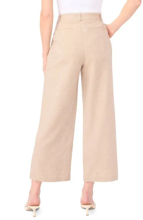 CECE DUPRAZ Tie Waist Wide Leg Ankle Pants
