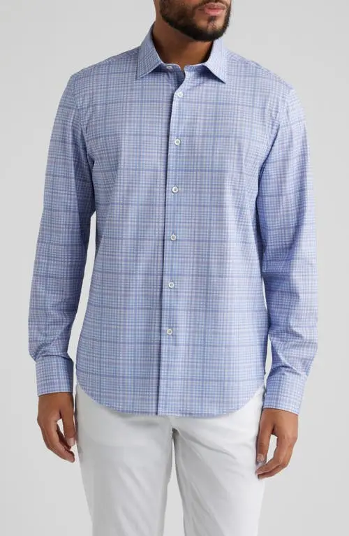 Bugatchi James Ooohcotton® Plaid Button-up Shirt - Lilac