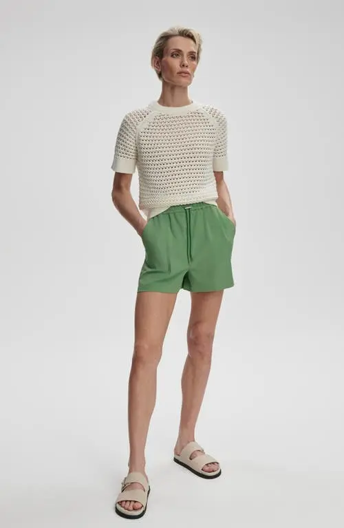 Varley Alva Crochet Knit Top