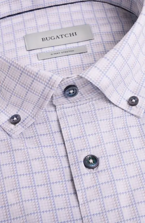 Bugatchi Brent Ooohcotton® Houndstooth Check Button-down Shirt