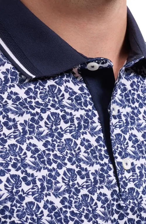 Bugatchi Vance Ooohcotton® Tropical Floral Polo