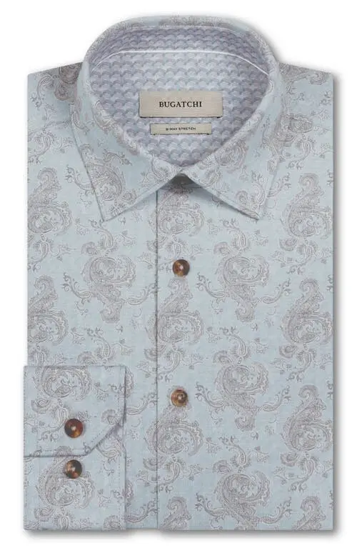Bugatchi Jimmy Ooohcotton® Paisley Button-up Shirt - Seafoam