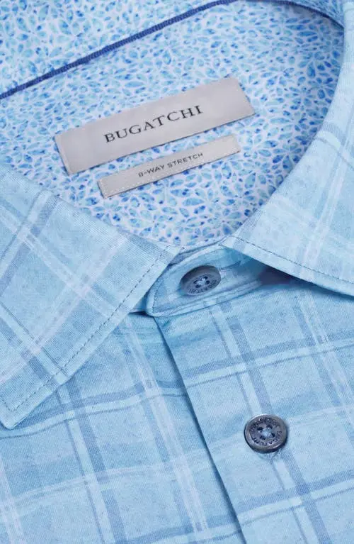 Bugatchi Jimmy Ooohcotton® Plaid Button-up Shirt - Teal