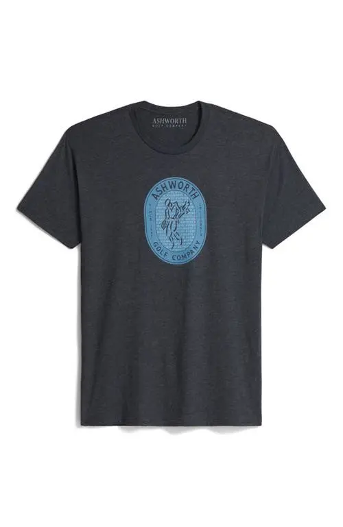 ASHWORTH GOLF Golfman Badge Tee - Charcoal