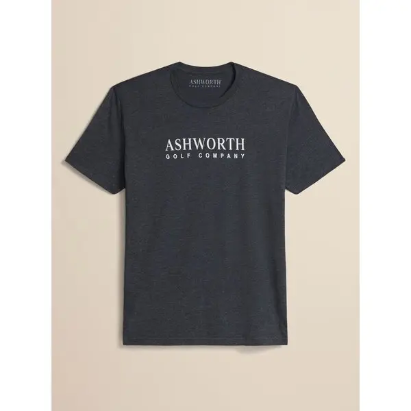 ASHWORTH GOLF Ashworth Label Tee - Charcoal