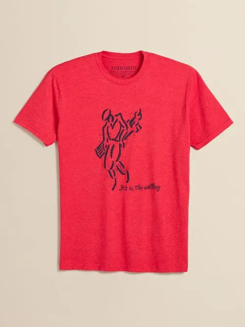 ASHWORTH GOLF Golfman Walking Tee - Red/navy