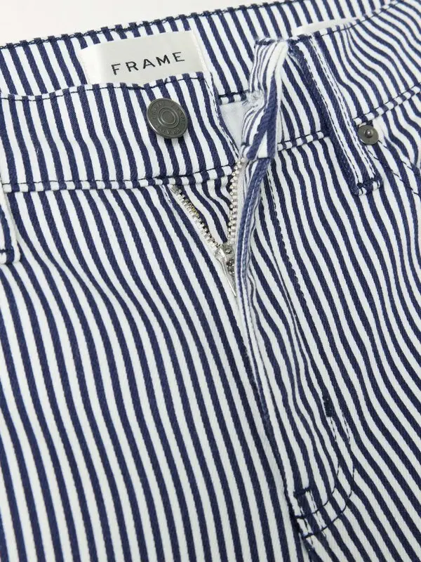FRAME Le Slim Palazzo Striped Jeans