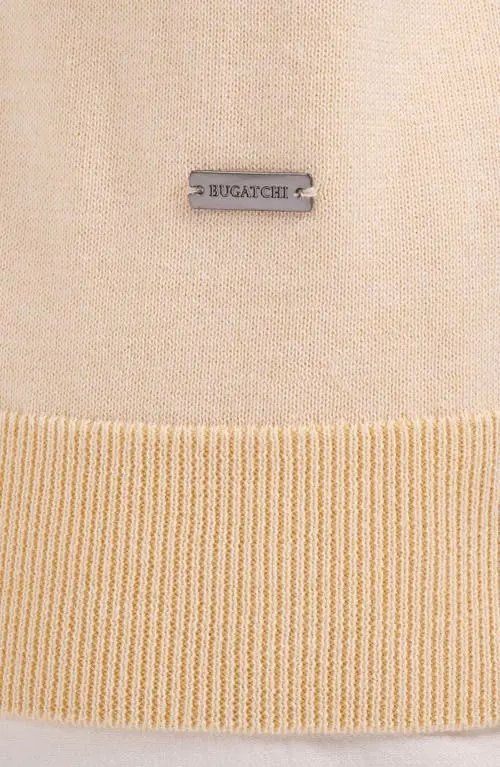 Bugatchi Cotton Knit Hoodie - Ivory