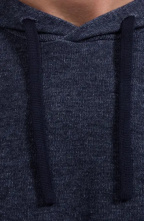 Bugatchi Cotton Hoodie Sweater - Navy