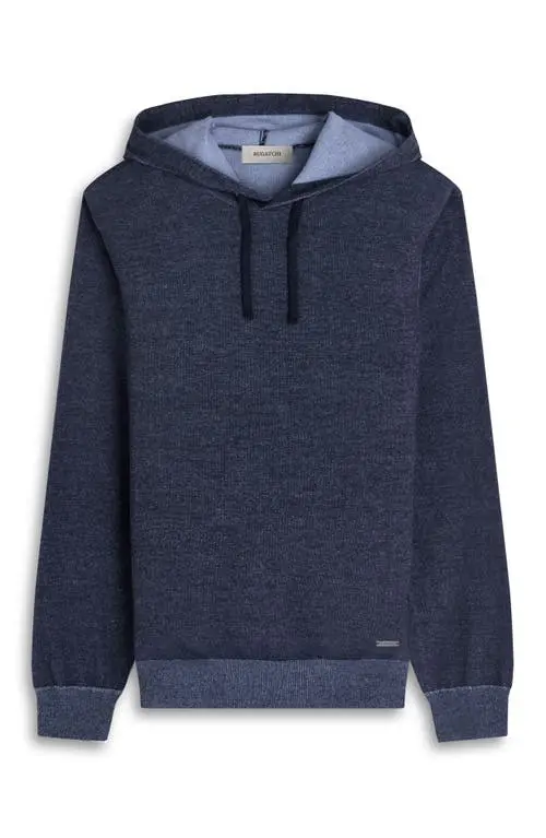 Bugatchi Cotton Hoodie Sweater - Navy