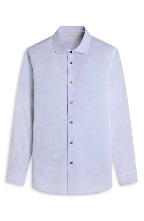 Bugatchi Axel Shaped Fit Floral Jacquard Button-up Shirt - Sky