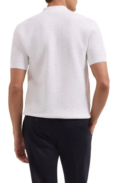 Bugatchi Open Stitch Polo Sweater