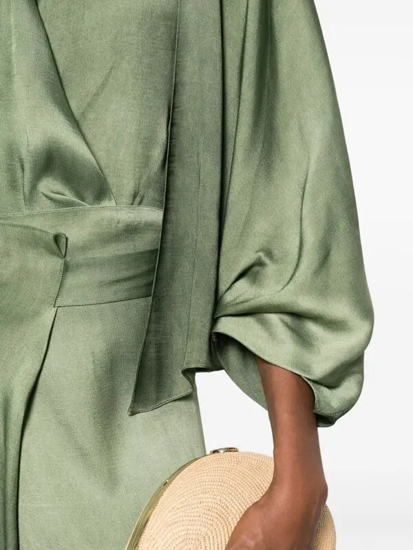 CORTANA Elea Linen And Cotton Jacket - Green