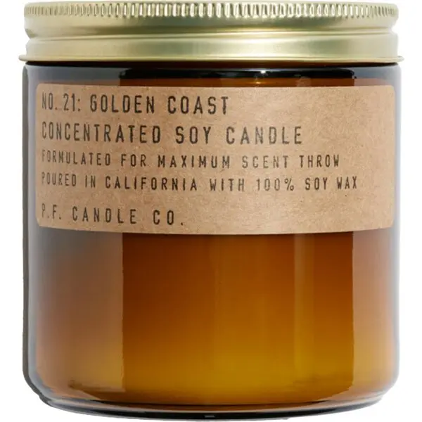 P.F. CANDLE CO. Golden Coast Large Concentrated Candle - Brown