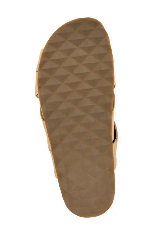 Aerosoles Lecco Woven Slide Sandal - Beige Bisque Fx Nappa