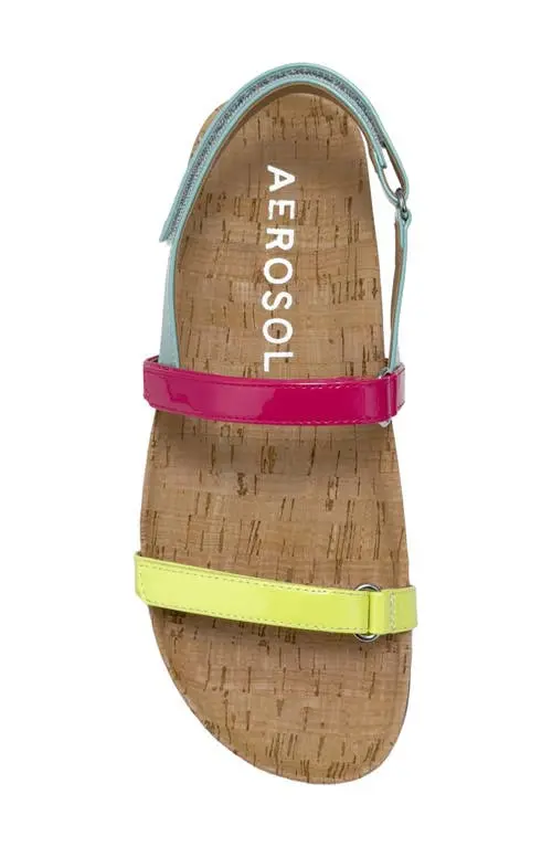 Aerosoles Liana Slingback Sandal - Kiwi Multi Fx Patent
