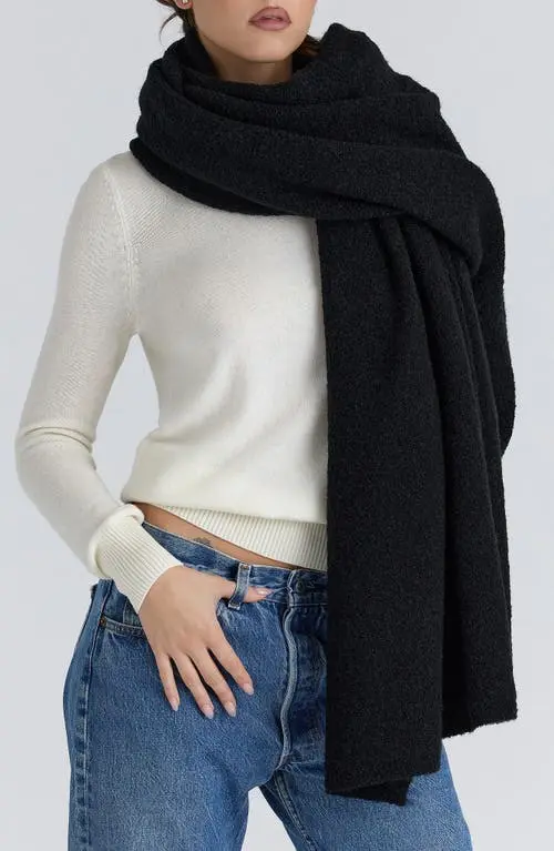 House Of Cb Nara Long Scarf - Black