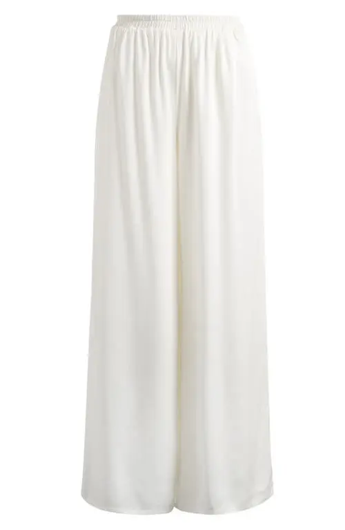 House Of Cb Alexa Wide Leg Pull-on Pants - Ivory