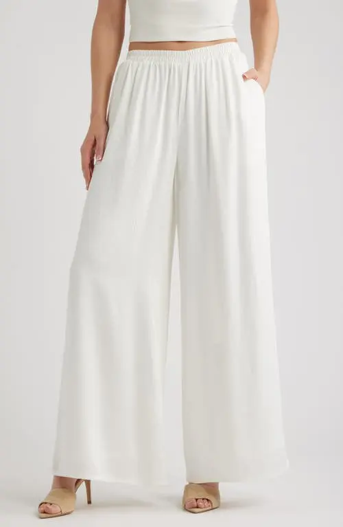 House Of Cb Alexa Wide Leg Pull-on Pants