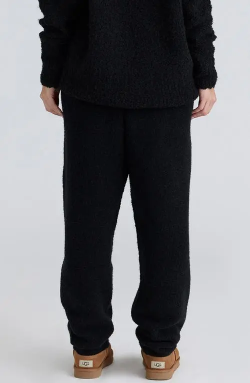 House Of Cb Bouclè Knit Tapered Pants - Black