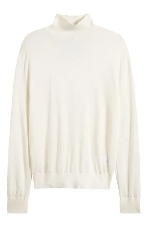 House Of Cb Silk And Wool Blend Mock Neck Sweater