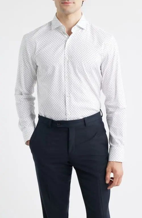 BOSS Hank Slim Fit Stretch Cotton Dress Shirt - White