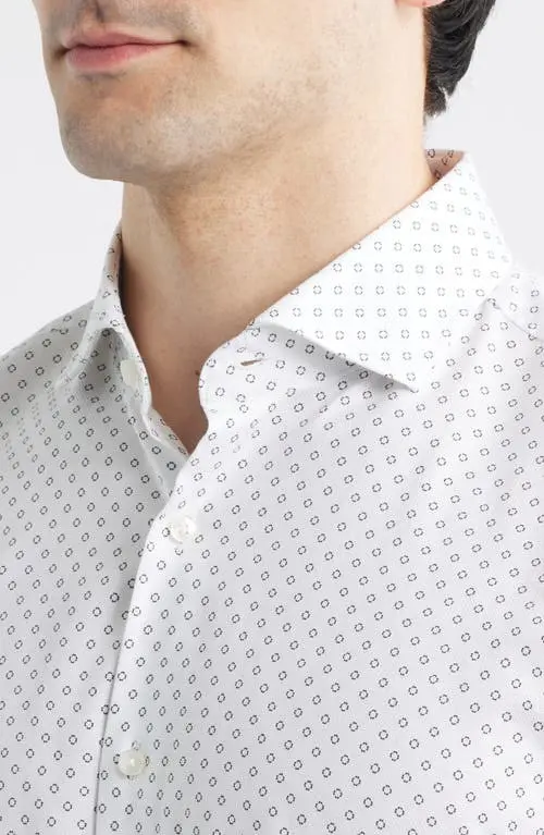 BOSS Hank Slim Fit Stretch Cotton Dress Shirt - White