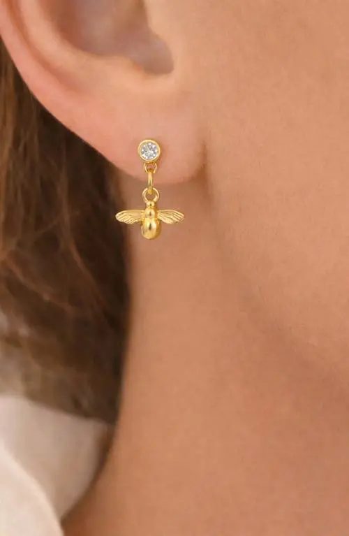 LA MENO Bee Bloom Drop Earrings