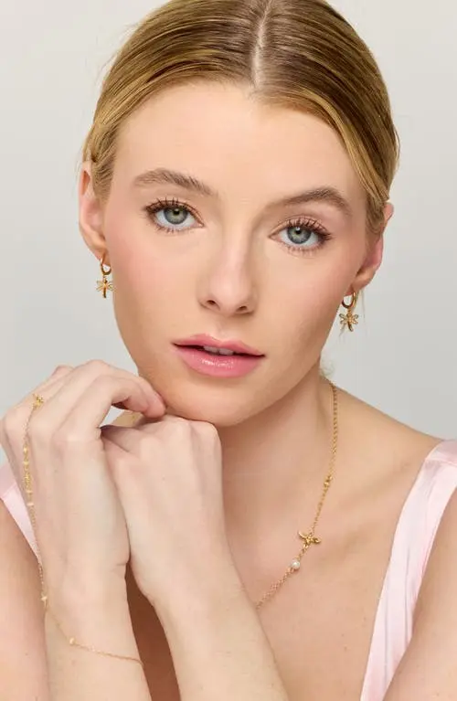LA MENO Skimmer Shine Hoop Earrings