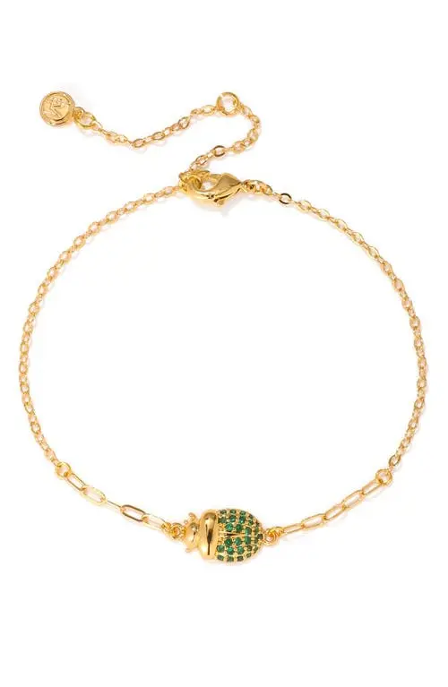 LA MENO Garden Whisper Carapace Bracelet - Gold