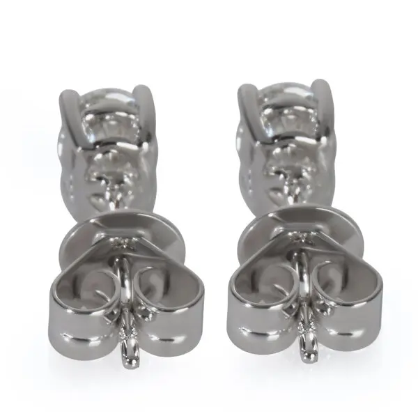 MYGEMMA 14k White Gold Lab-grown Diamond Stud Earrings