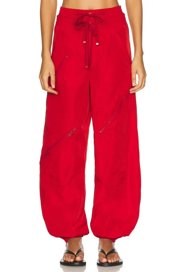 Monse Double Waistband Pant - Molten Lava