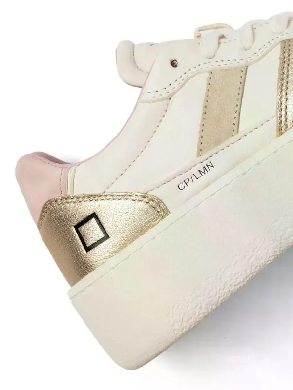 D.a.t.e. Court Platform Sneakers With Metallic Panelling