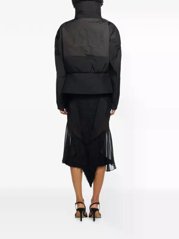 Off-White Tweed Star Midi Skirt