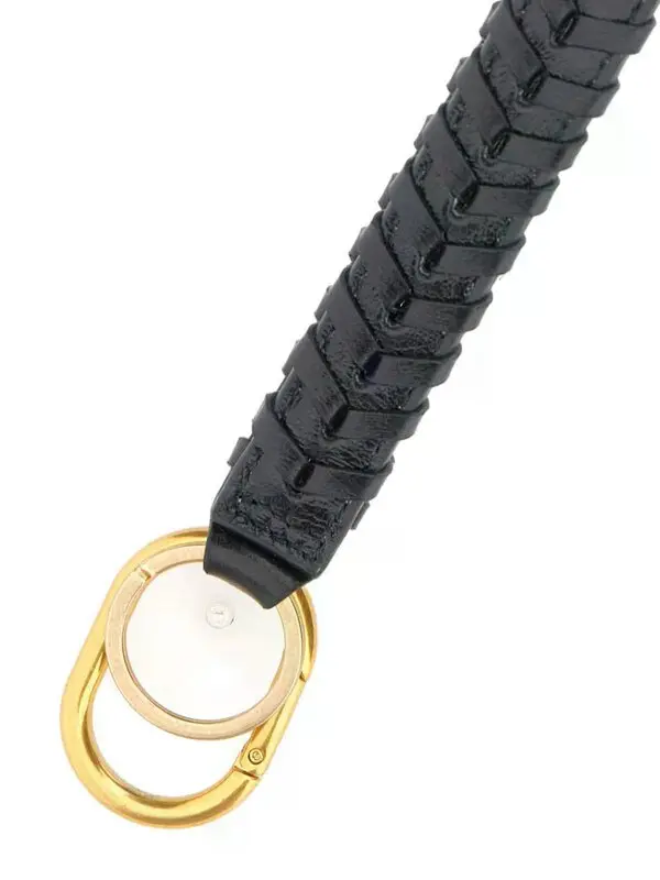 GIANNI CHIARINI Braided Leather Keyring
