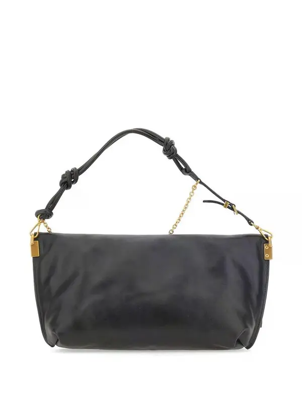 GIANNI CHIARINI Knitted Leather Shoulder Bag