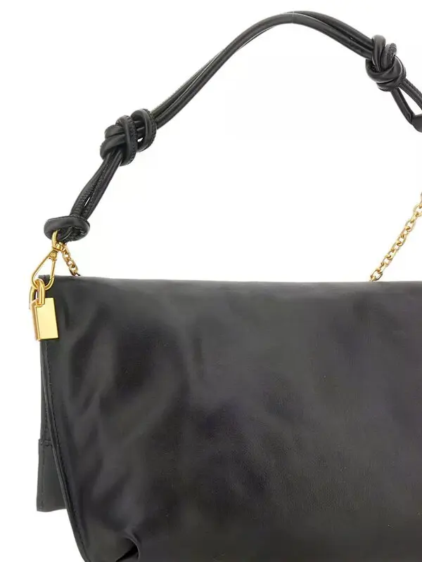 GIANNI CHIARINI Knitted Leather Shoulder Bag