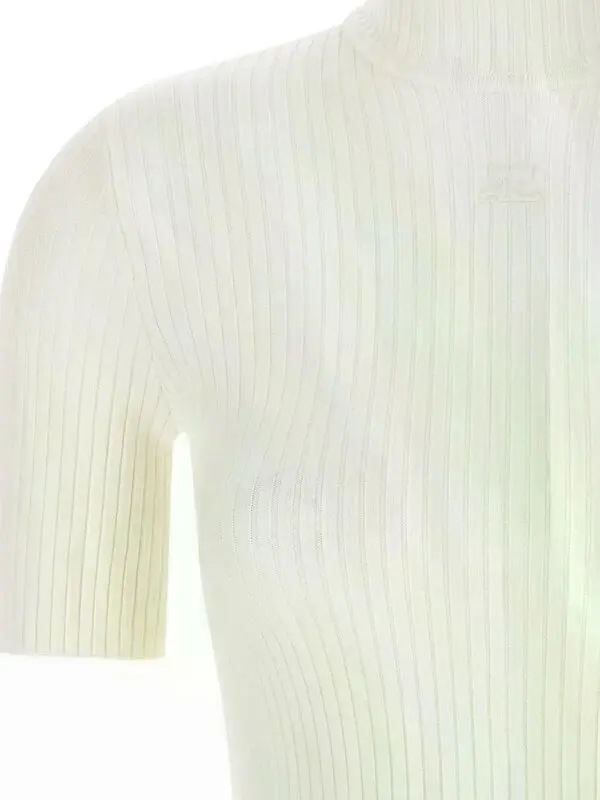 COURREGES Ribbed Knit Sweater