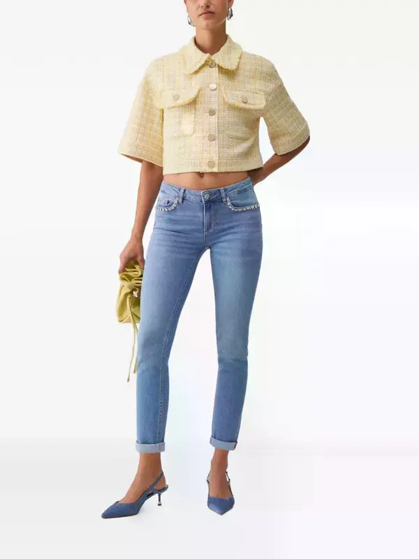 Liu Jo Bejeweled Skinny Jeans
