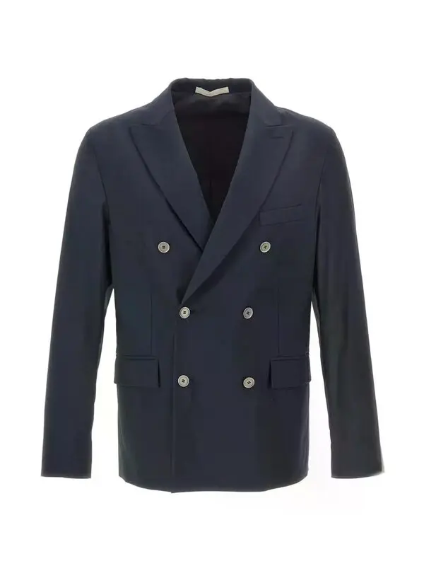 PAOLO PECORA Double-breasted Blazer - Blue