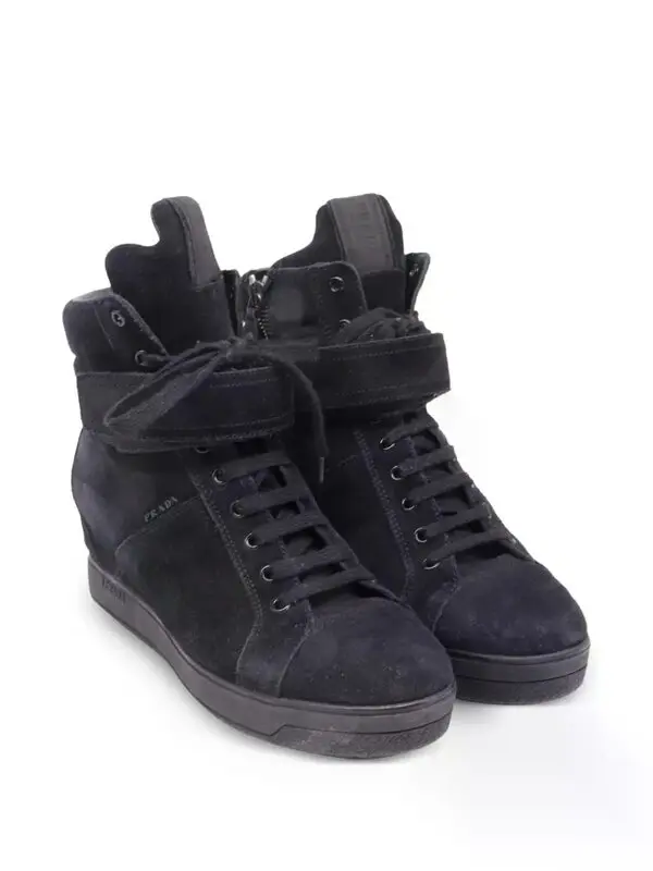 Prada Suede High-top Sneakers